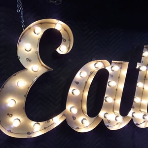 Custom Signs, Restaurant Sign, Eat Sign, Cafe Sign, Lighted Metal ...