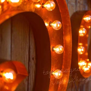 Custom Marquee Sign , Custom Number Signs, Vintage Marquee Letters ...
