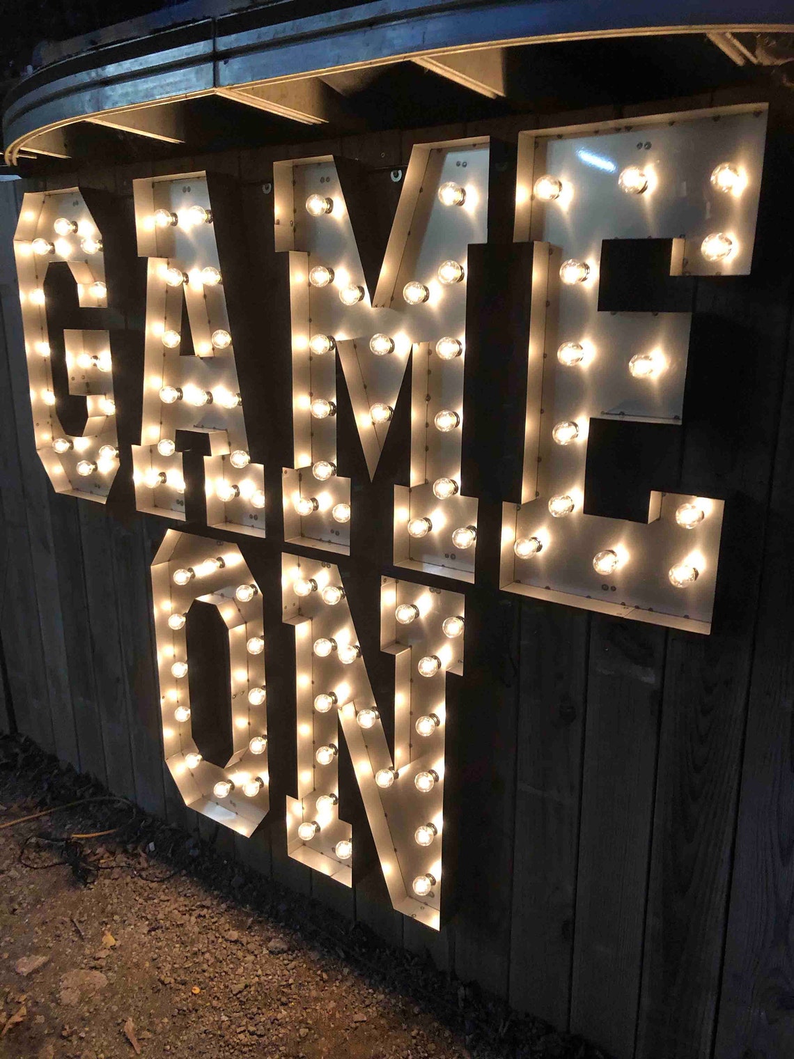 Custom Signs, Neon Signs, Game on Sign, Logo Signs, Marquee Light ...