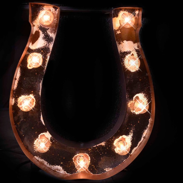 Horseshoe Letters - Etsy