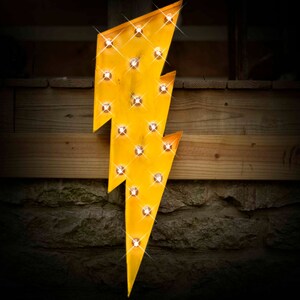 Marquee Lightning Bolt Marquee Sign Lighed MARQUEE SIGN - Etsy