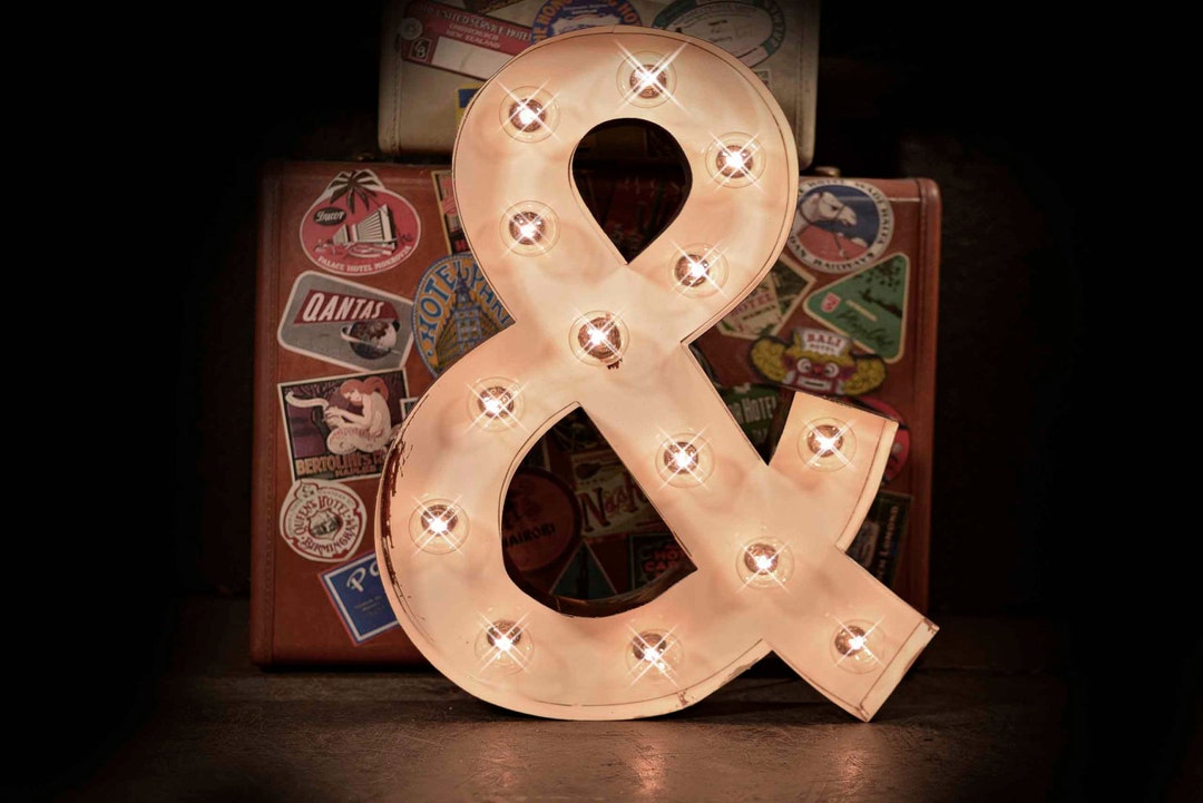 Marquee Letter, Marquee Sign, Lighted Metal MARQUEE SIGN, Marquee Light ...