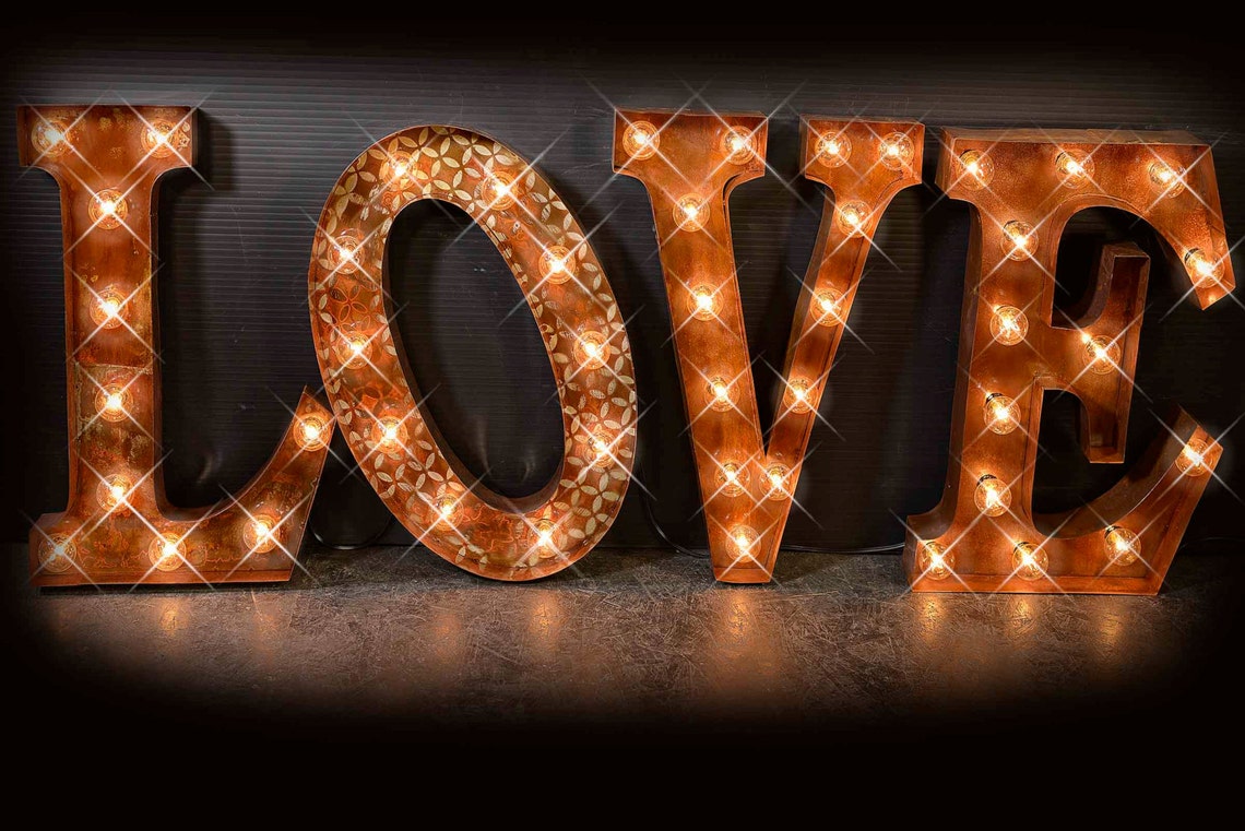 Love Marquee Package, Marquee Letter, Marquee Light, Carnival Letter ...