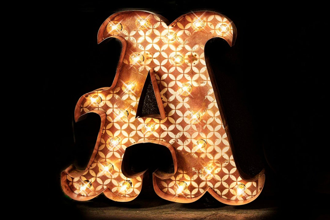 36" Marquee Letter, Marquee Light, Carnival Letter, Wedding Sign ...