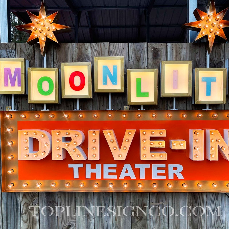 Drive in Theater Sign - Etsy