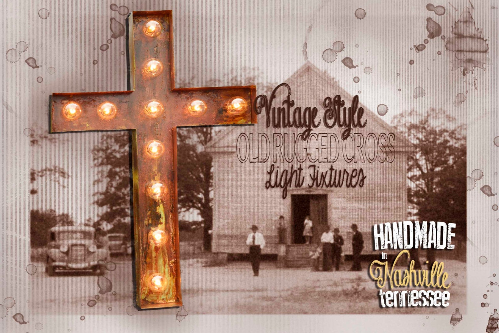 Custom Signs Marquee Cross Lighted Metal MARQUEE Cross - Etsy