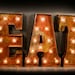 Eat Letter, Eat Sign, Cafe Sign, Lighted Metal MARQUEE SIGN Marquee ...