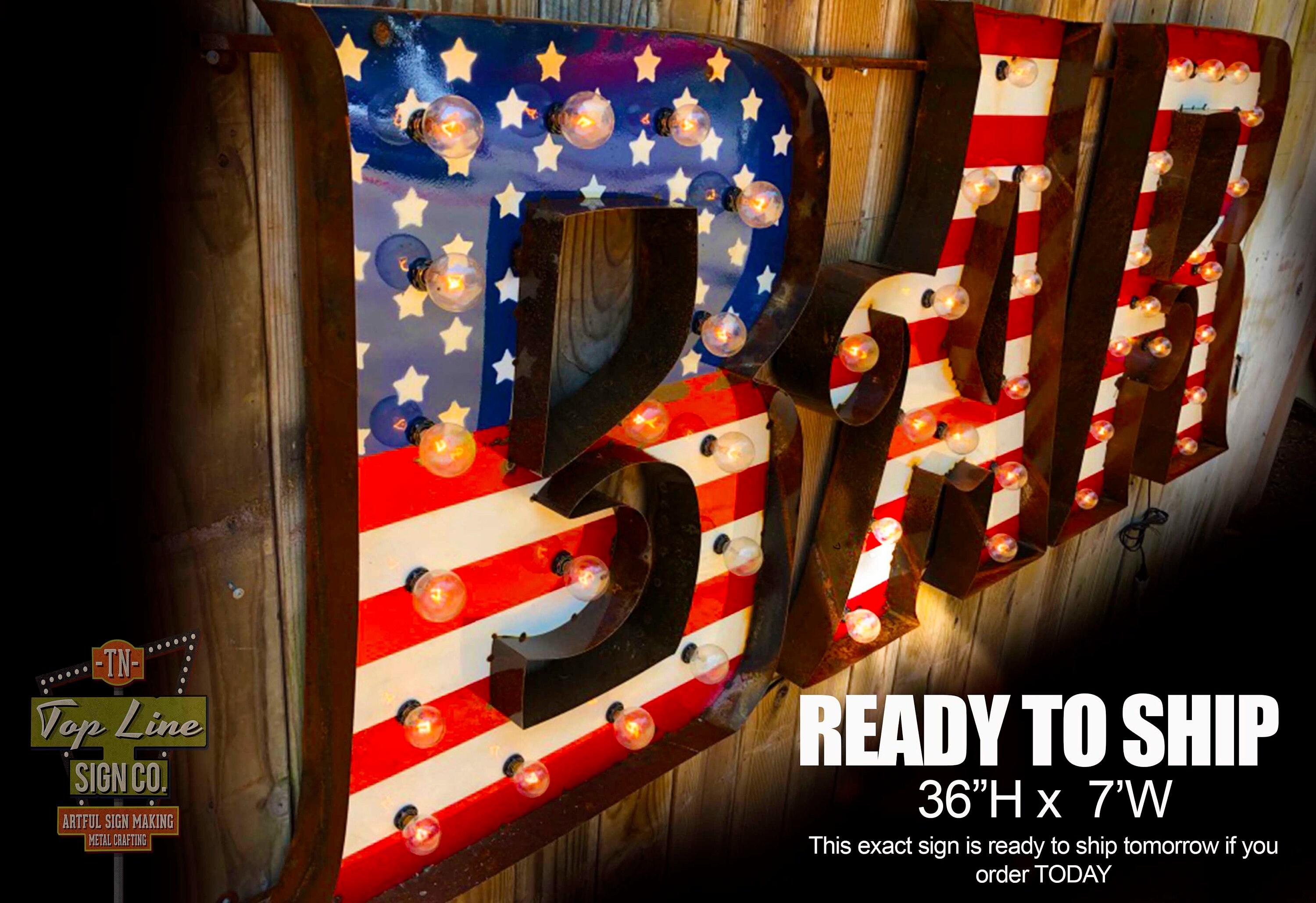 Custom Signs BAR Signs America Bar Sign Marquee Light Neon | Etsy