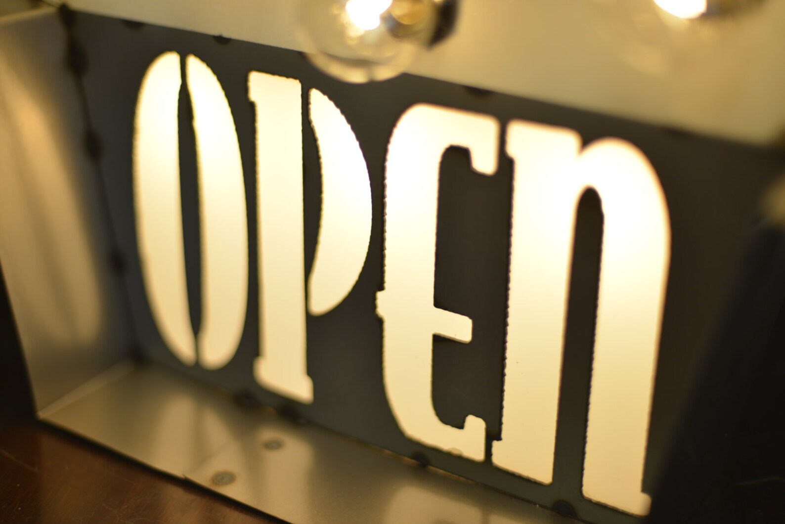 Open Sign Marquee Cupcake Open Sign Lighted Metal MARQUEE - Etsy