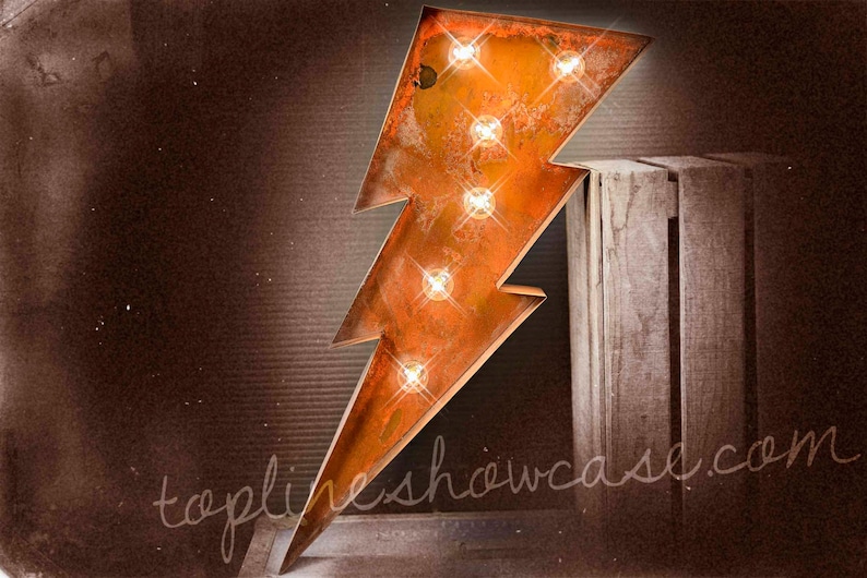 Marquee Lightning Bolt, Custom Signs, Marquee Signs, Custom Signs, Logo ...