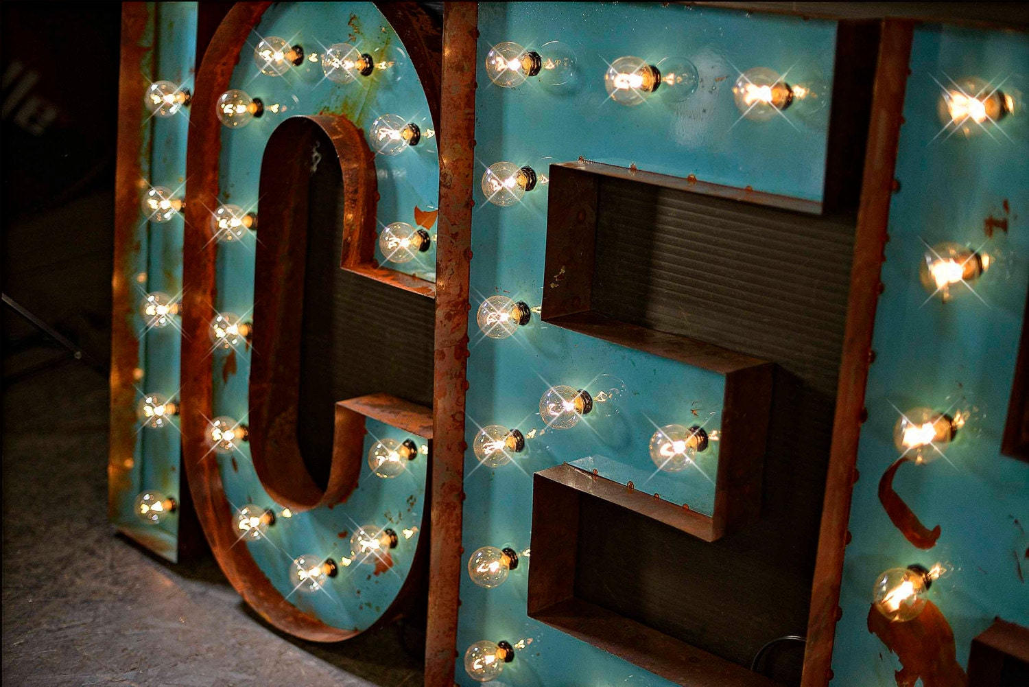 Marquee Signs, Marquee Letter, Marquee Letters, Vintage Style Sign, Six ...