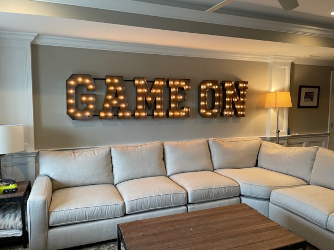 Custom Signs, Neon Signs, Game on Sign, Logo Signs, Marquee Light ...