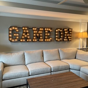 Custom Signs, Neon Signs, Game on Sign, Logo Signs, Marquee Light ...