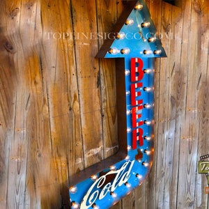 Beer Arrow Sign, Beer Sign, Custom Signs, Neon Signs, Custom Logos ...