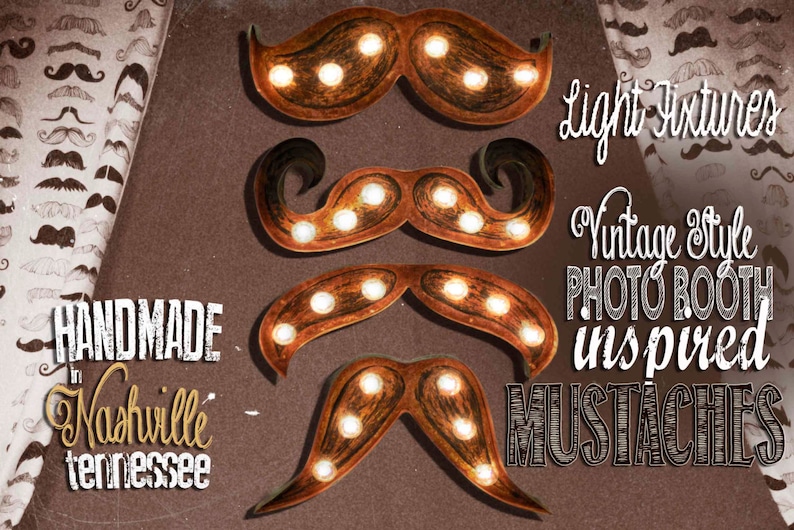 Mustache Sign, Bar Signs, Restaurant Signs, Custom Signs, Marquee Sign ...