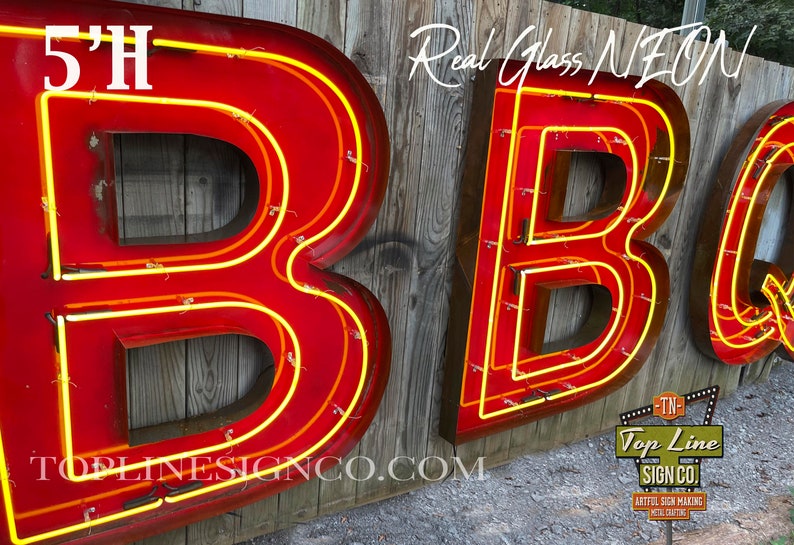 Neon, BBQ SIGN, Neon Signs, Real Neon, Custom Signs, Marquee Signs ...