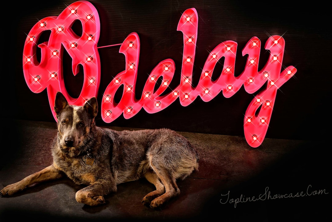 Vintage Style Marquee Script Marquee Sign,channeled Script, Marquee ...