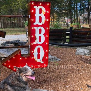 BBQ Arrow, Custom Signs, Neon Signs, Neon, Custom BBQ Arrow, Arrow ...