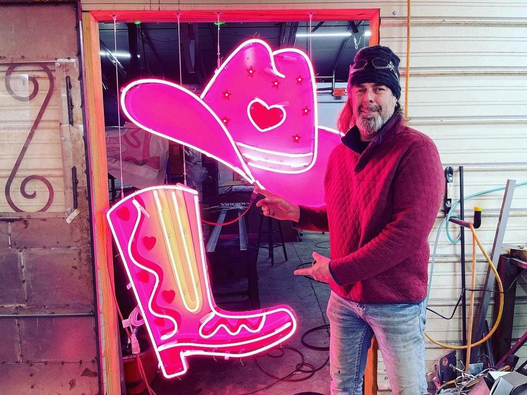 Neon, Neon Boot SIGN, Neon Signs, Real Neon, Custom Signs, Marquee ...