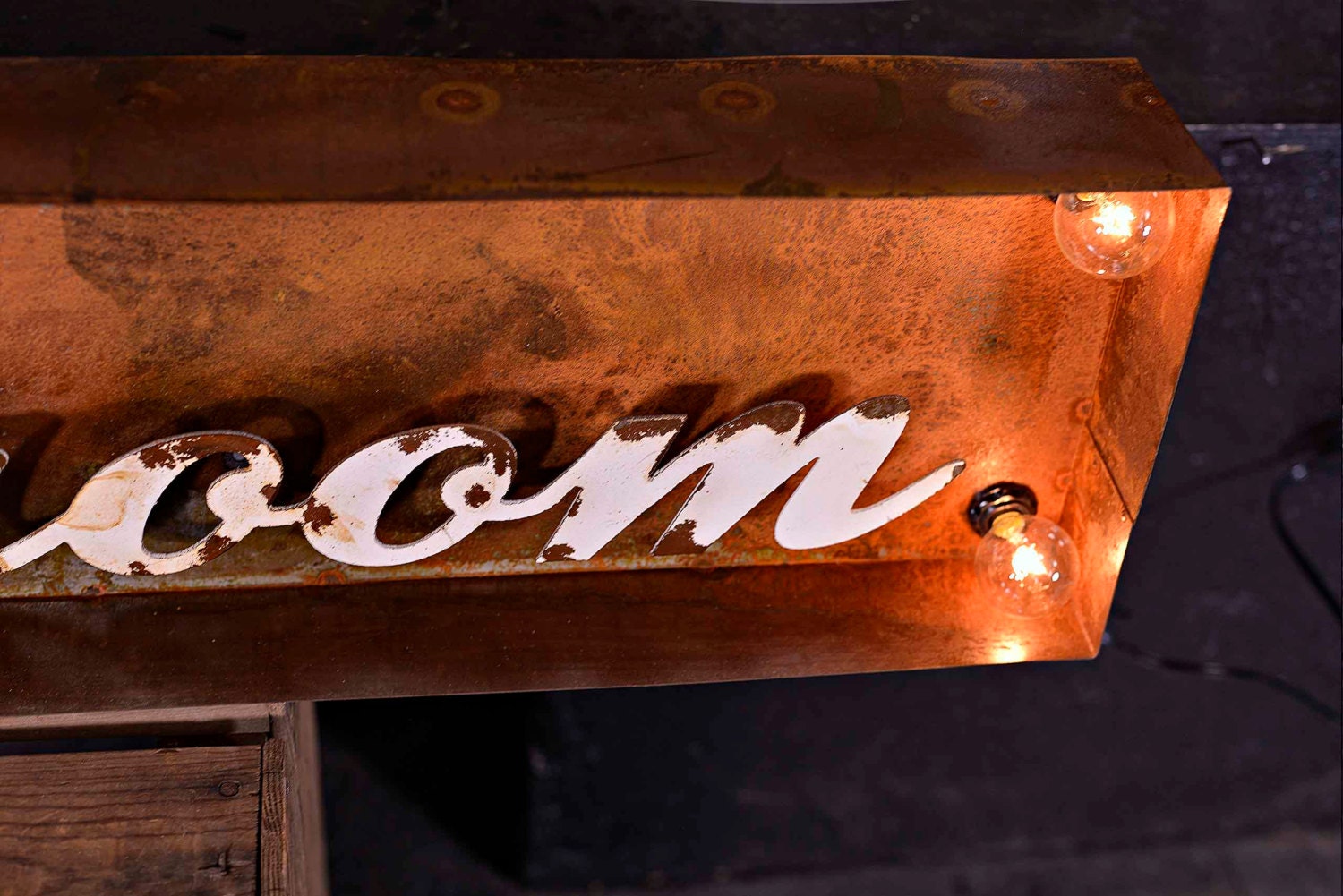 Marquee Sign, Lighted Metal MARQUEE SIGN, Marquee Light Fixture, Custom ...