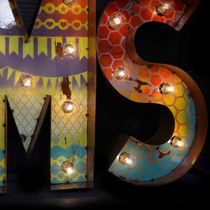 36"h 9 Letter Package Marquee Letter, Lighted MARQUEE SIGN Package ...