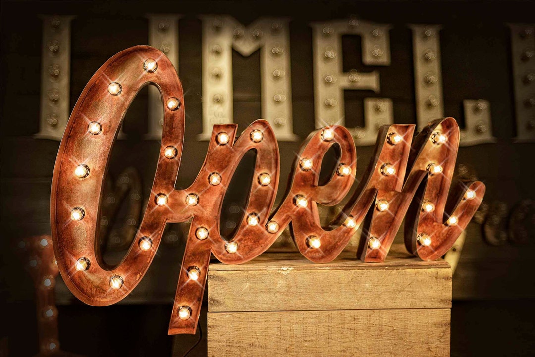 Open Sign, Marquee Open Sign, Marquee Letter, Marquee Sign, Marquee ...