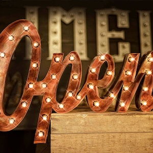 Open Sign, Marquee Open Sign, Marquee Letter, Marquee Sign, Marquee ...