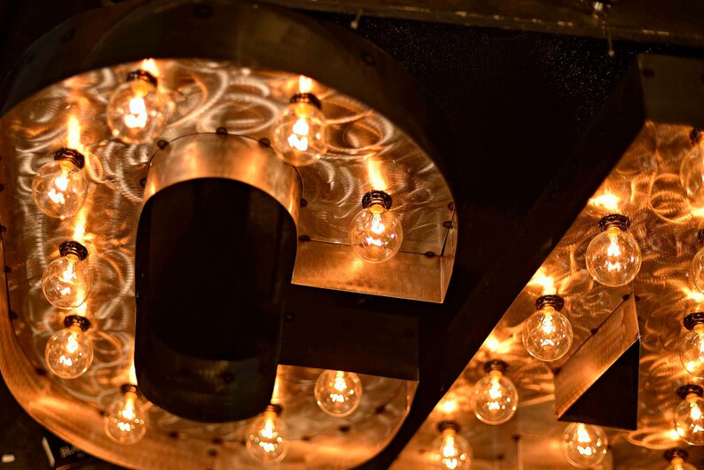 CAFE Sign in Block Font, Marquee Letter, Marquee Letter, Fixture ...