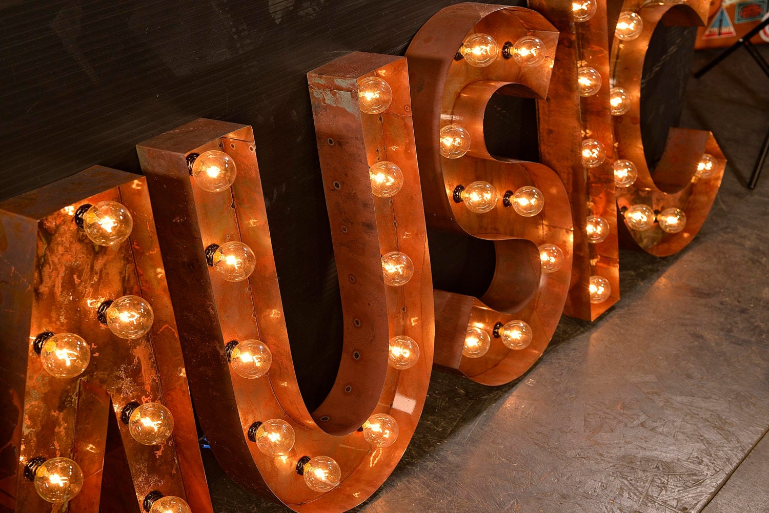 Music Marquee Sign, Music Lighted Metal MARQUEE SIGN, Carnival Marquee ...