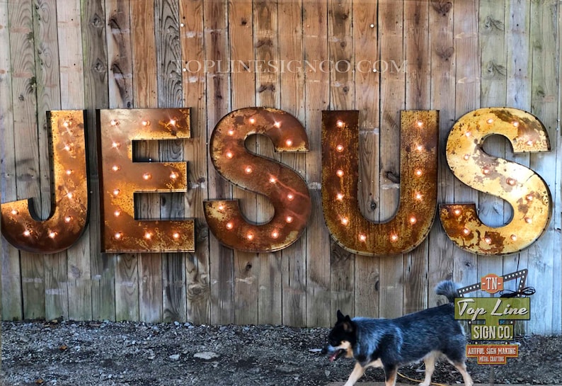 Jesus Sign Church Sign Custom Signs Neon Signs Custom - Etsy
