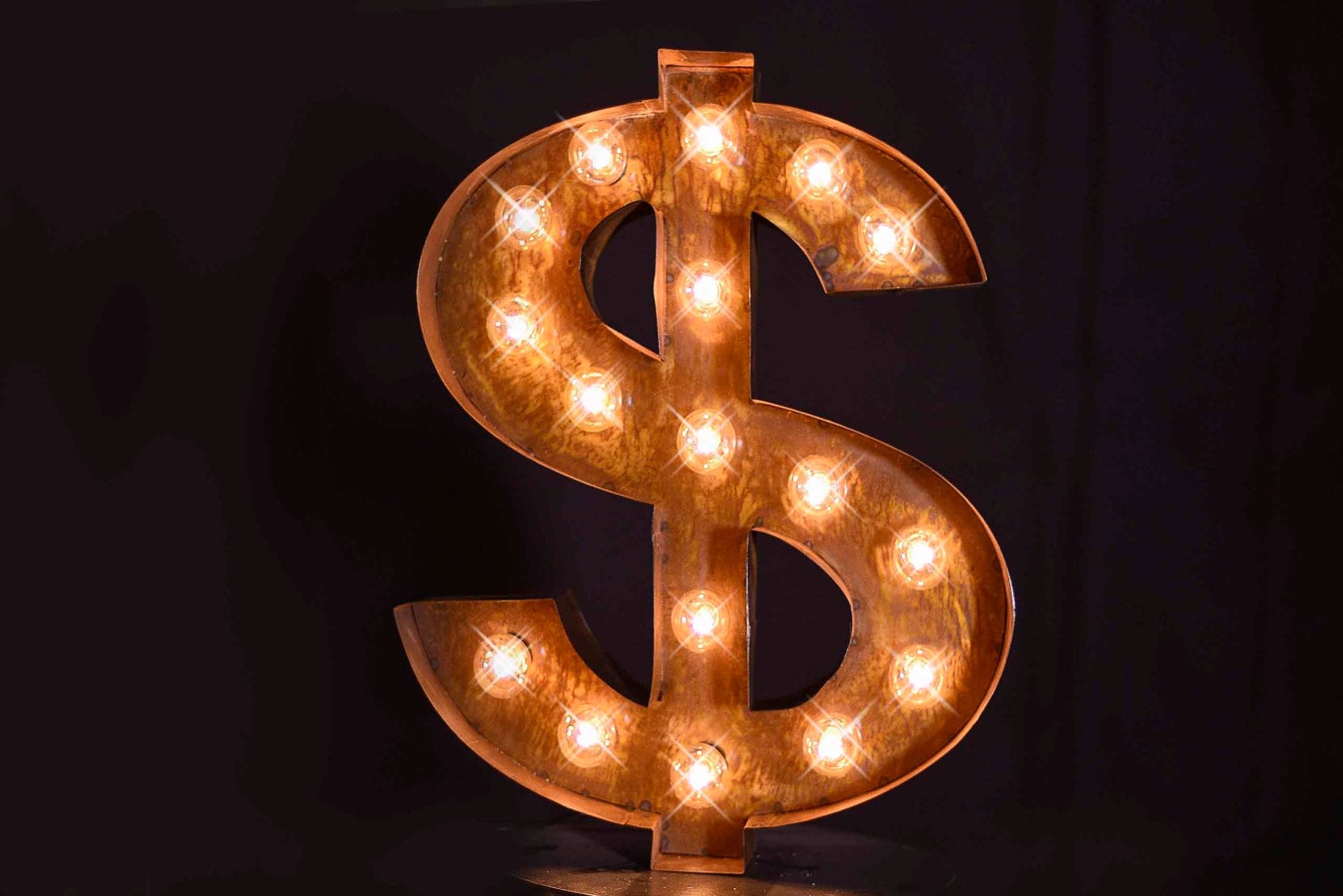 Marquee Letter, Marquee Sign, Dollar Lighted Metal MARQUEE SIGN ...