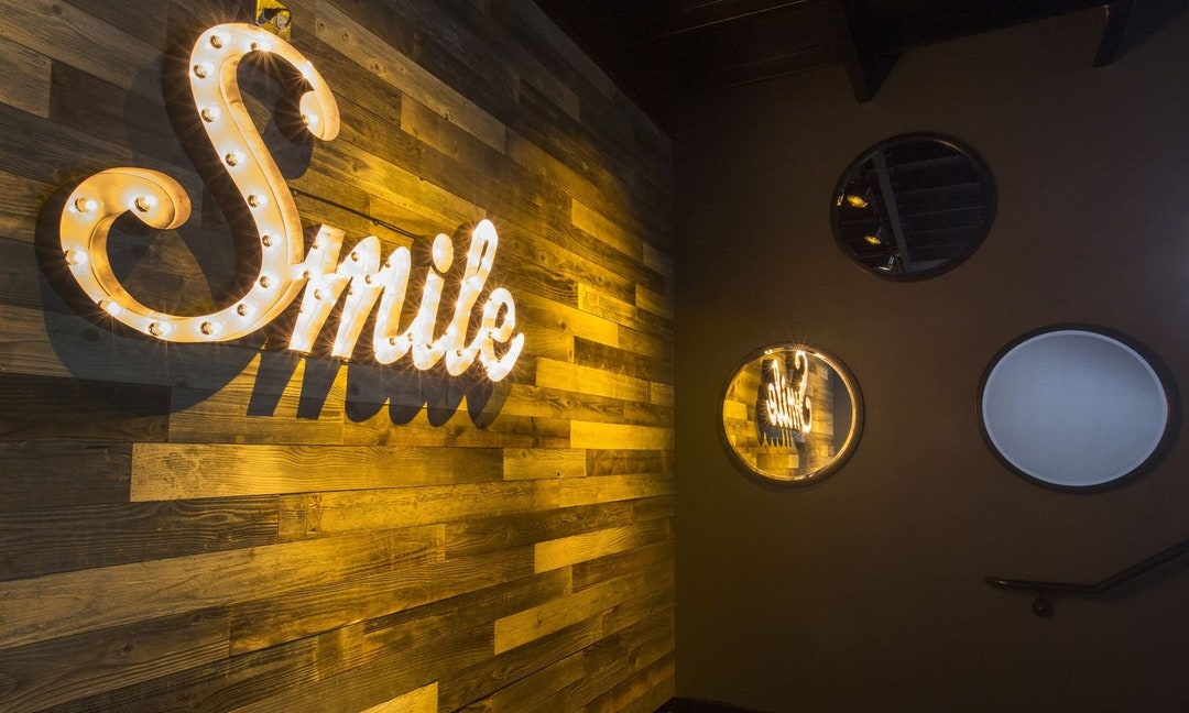 Custom Signs, SMILE Sign, Dentist Sign, Marquee Sign, Custom Signs ...