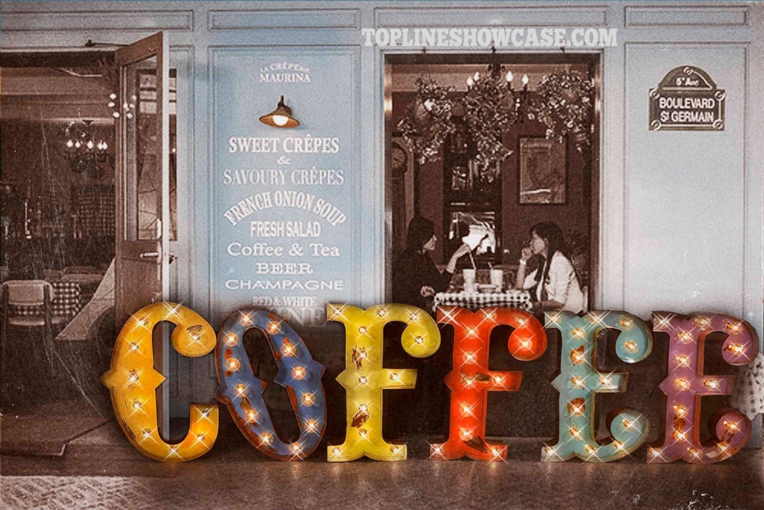Coffee Marquee Sign, Marquee Light, Marquee Letter, Carnival Letter ...