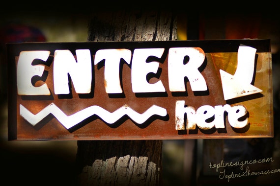 Neon Signs Neon Enter Here Marquee Sign Metal MARQUEE SIGN - Etsy