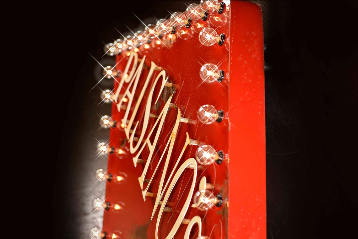 Custom Marquee Sign Your Logo Inspired Lighted Metal MARQUEE - Etsy