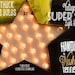 Marquee Star, Lighted Metal MARQUEE SIGN, Marquee Letter, Marquee Light ...