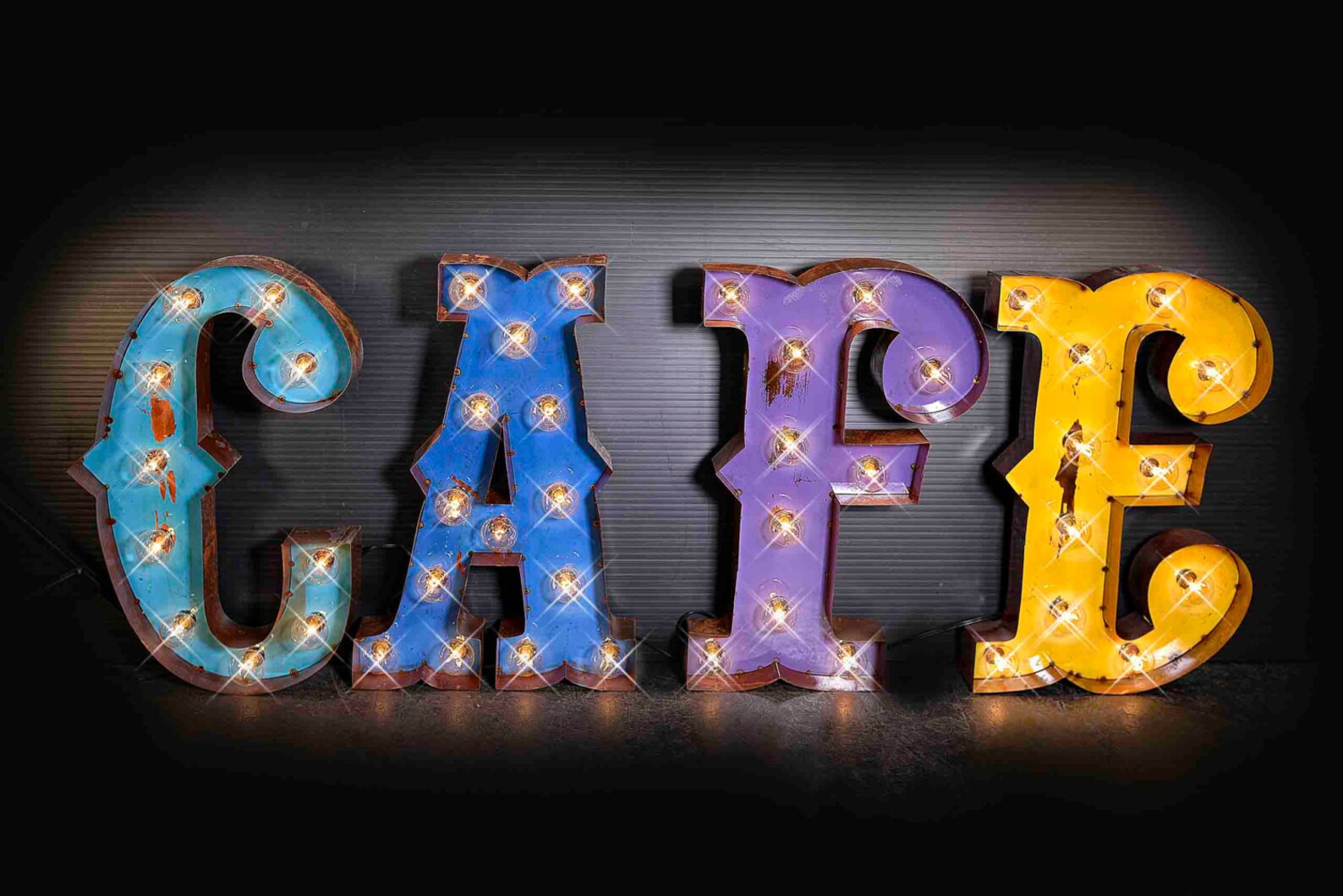 CAFE Marquee Sign, Neon Signs, Neon, Marquee Light, Carnival Letter, Sign, Lighted MARQUEE SIGN ...