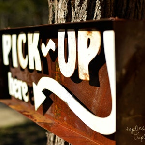 Neon Signs, Neon, Pick up Here Marquee Sign, Metal MARQUEE SIGN ...