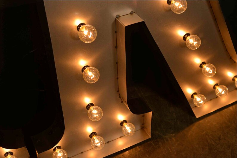 Custom Signs XXL Large Marquee Letter Marquee Sign Lighted | Etsy