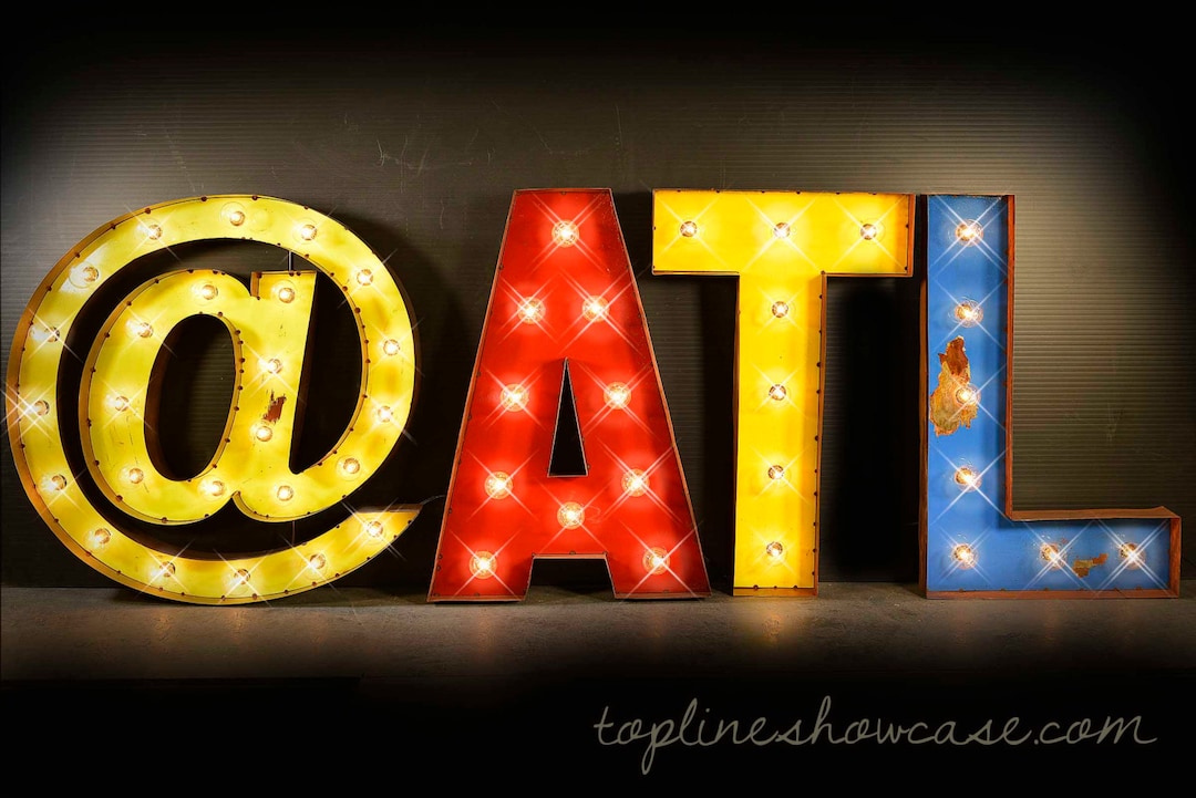 4 Character @ Letter Package, Marquee Package, Marquee Light, Carnival ...