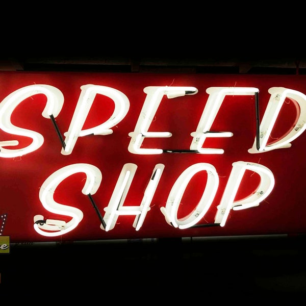 Vintage Speed Shop Signs - Etsy