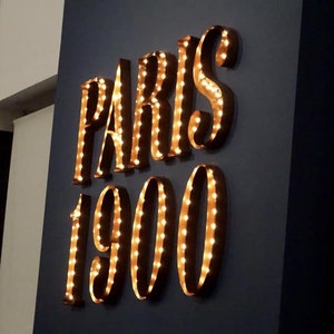 Custom Sign, Paris Sign, Custom Signs, Marquee Sign, Marquee Light ...