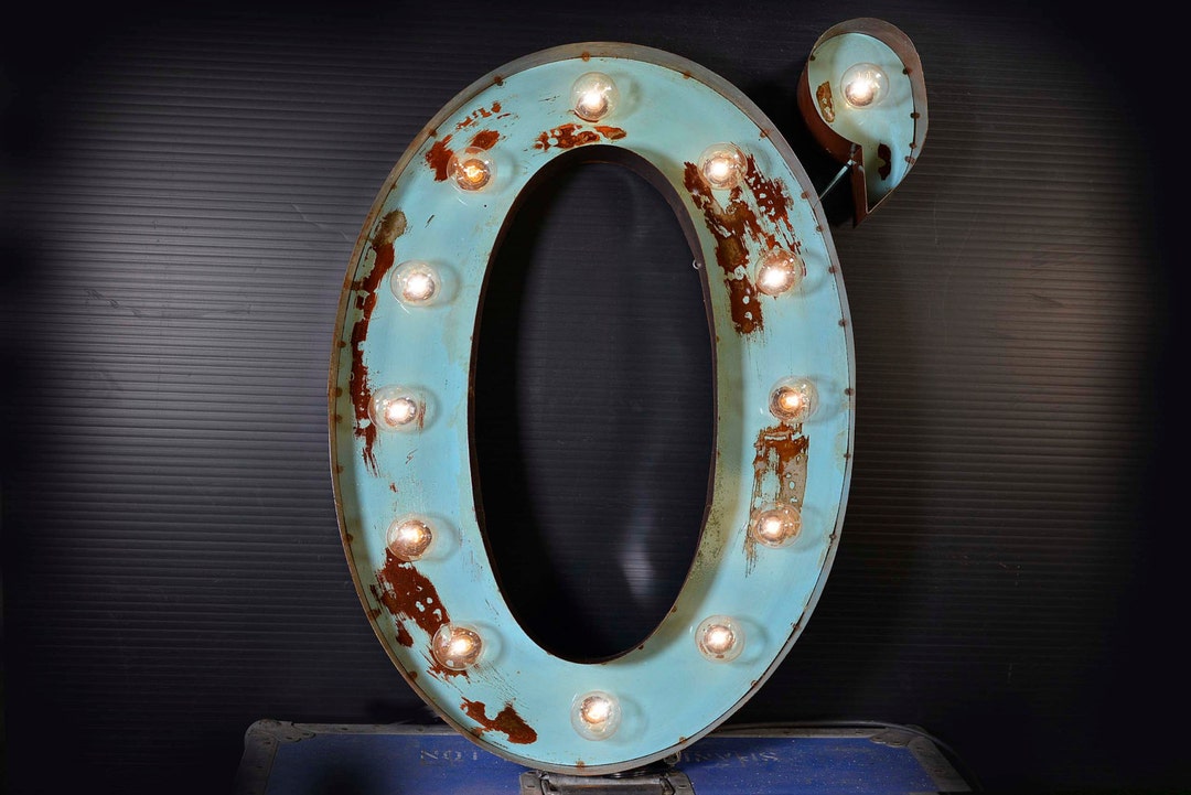 Marquee O', Marquee Sign, Metal MARQUEE SIGN, Marquee Light, Marquee ...