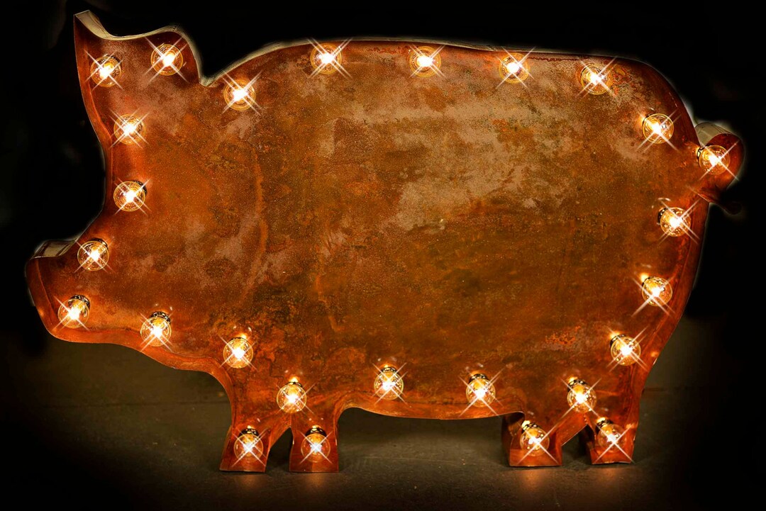 Marquee Pig Sign Marquee Light Marquee Letter Fixture: - Etsy