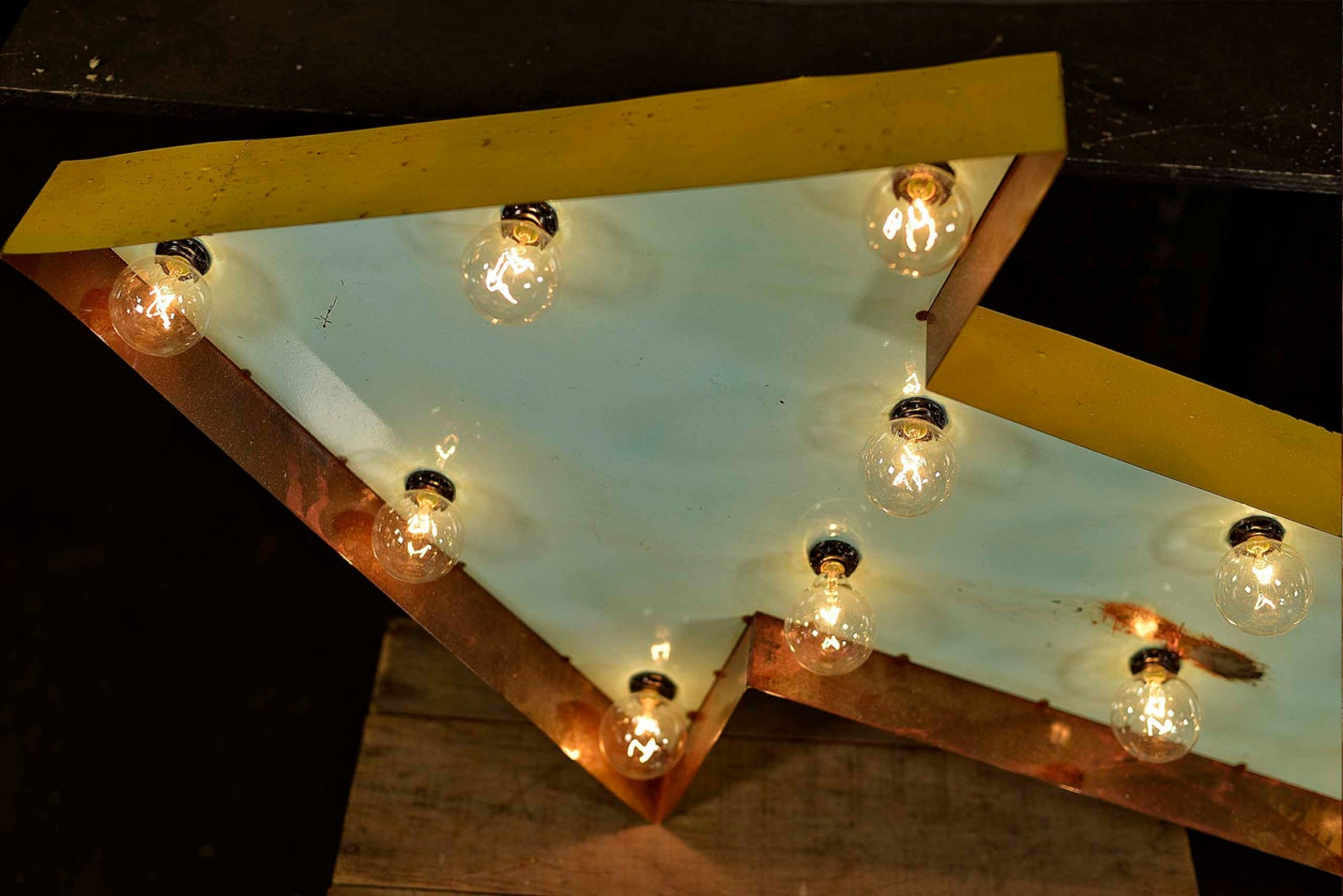 Marquee Arrow, Double Bulbs, Marquee Sign, Marquee Arrow, Lighted Metal ...