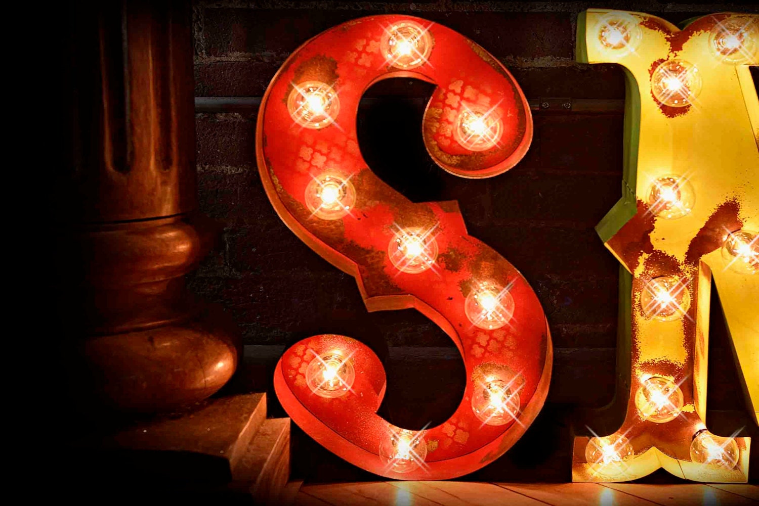 Big Time Tennessee Font: Marquee Letter Lighted Metal MARQUEE | Etsy