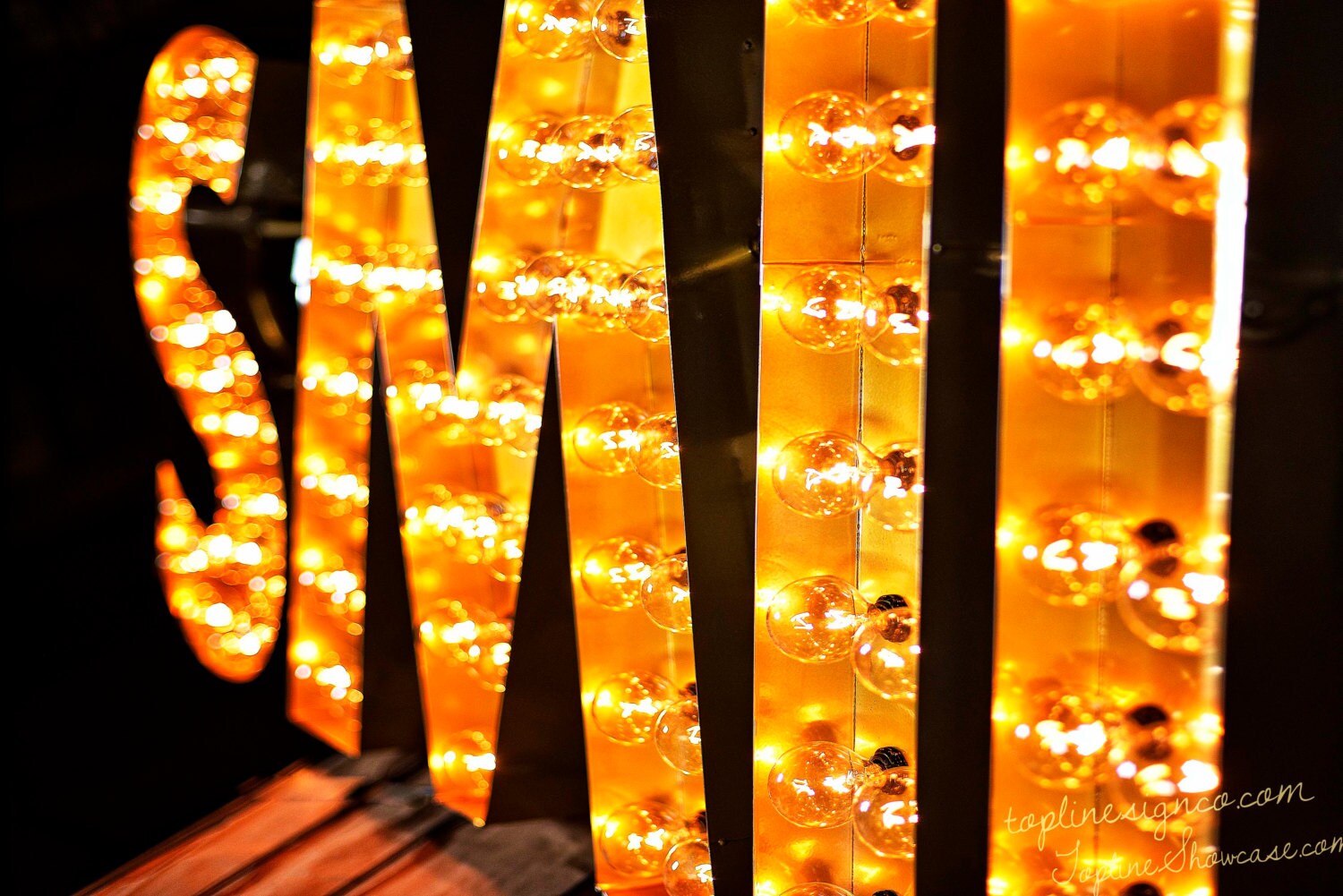 Custom Signs Neon Signs Neon SMILE Marquee Sign Lighted | Etsy