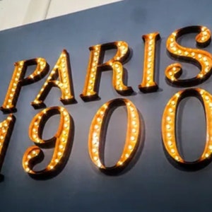 Custom Sign, Paris Sign, Custom Signs, Marquee Sign, Marquee Light ...
