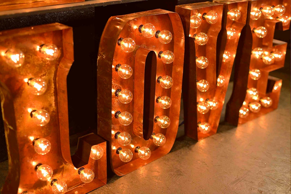 Love Marquee Package, Marquee Light, Carnival Letter, Wedding Sign ...