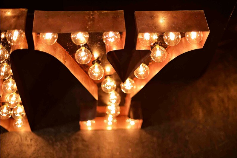 Marquee Letter Marquee Light Carnival Letter Wedding Sign | Etsy